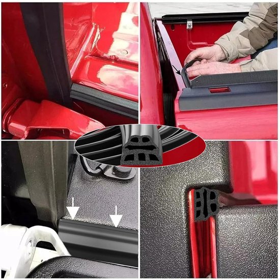 Rubberen Afdichting Zesgaats Universele Autodeur - Waterdicht Anti-stof ...