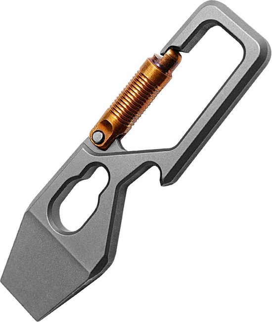 Multifunctionele titaniumlegering koevoet sleutelhanger - Zak koevoet ...