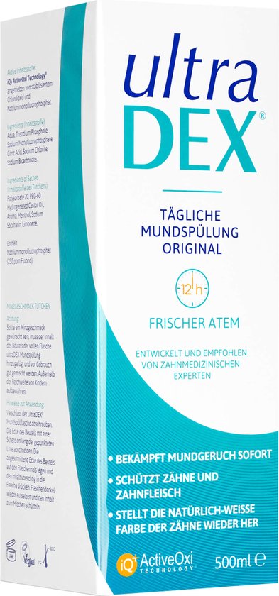 ultraDEX Mundspülung, 500 ml Lösung | bol