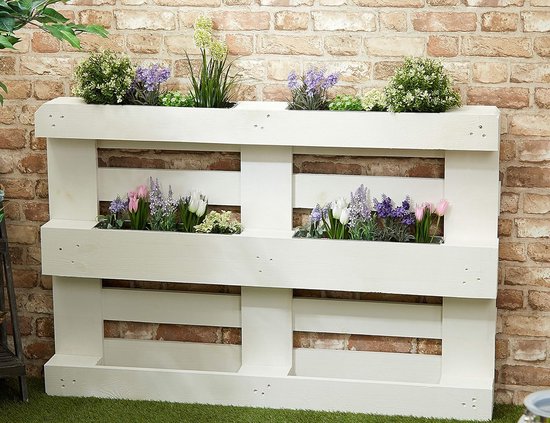 Plant box insert for Euro pallets - 6 pieces / plastic in anthracite ...