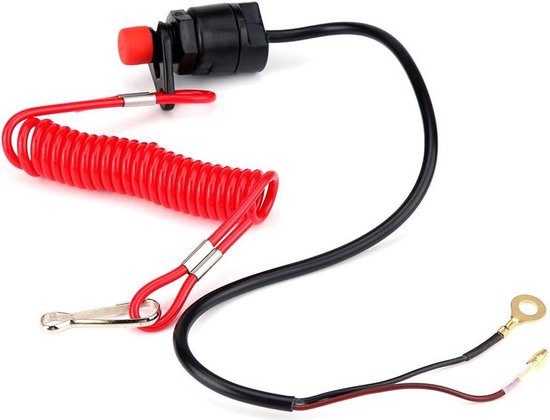 Tether Kill Switch Kit met 12V DC voor buitenboordmotor - motorfiets ...