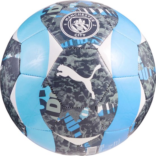 PUMA - mcfc prematch ball - Bal replica voetbal - Grijs | bol