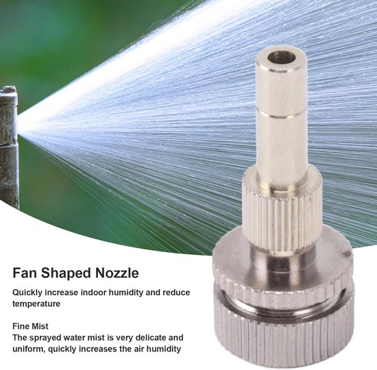 Brass Impeller-Shaped Low Pressure Quick Coupling Atomizer Nozzle for ...