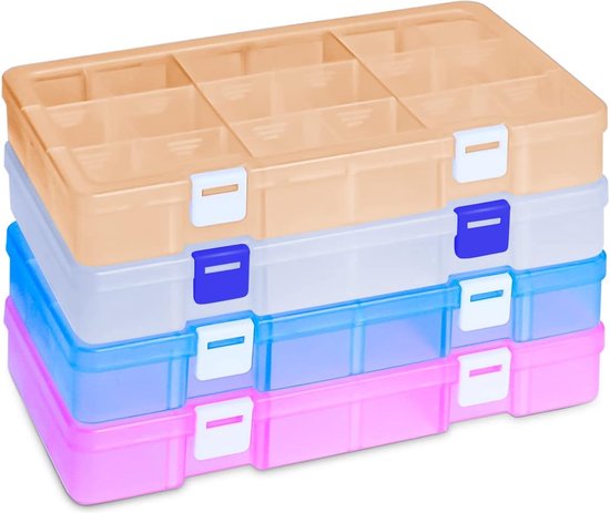 Goodivery ® Sorteerdozen voor kleine onderdelen, opbergdoos met 18 ...