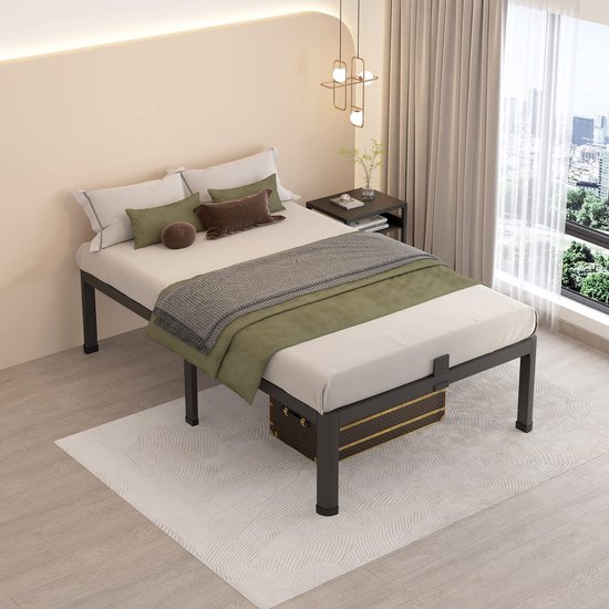 MAF 18 Inch Twin Bed Frames met Ronde Hoek Benen Matras Schuif Stopper ...