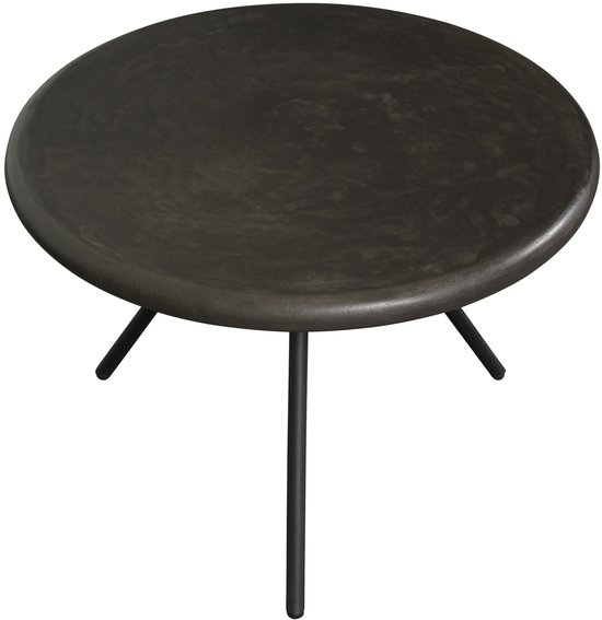 Salontafel Pinto - Mortex / Metaal - Zwart - 70x30x70 cm (BxHxD ...