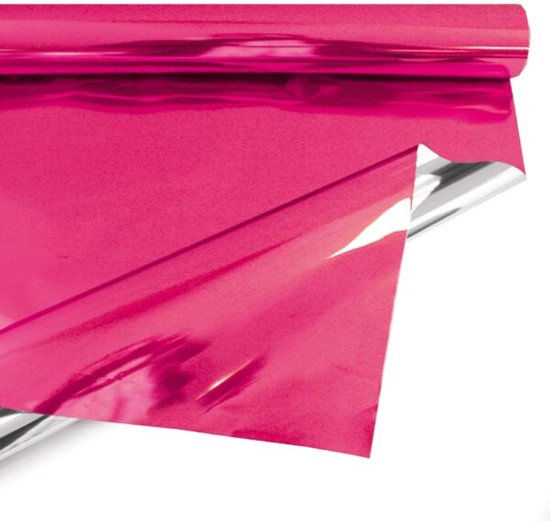 Hoogglans Inpakfolie Fuchsia – Luxe Plastic Inpakfolie | 69 cm / 50 m | bol