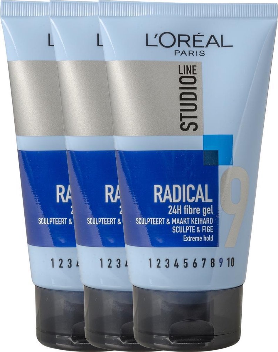 L'Oréal Paris Studio Line Special FX Radical 24H Fibre Gel - 3 x 150 ml ...