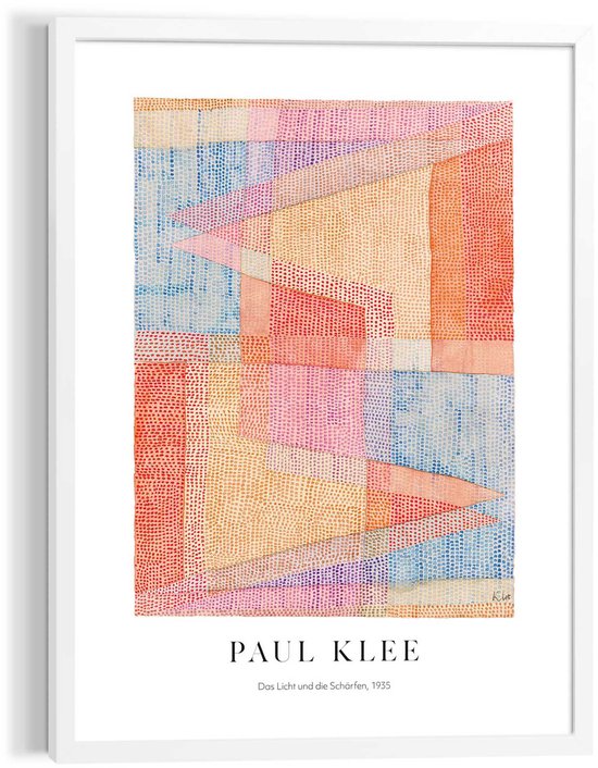 Reinders Schilderij Paul Klee Triangles - 70x50cm - Hout - REINDERS | bol