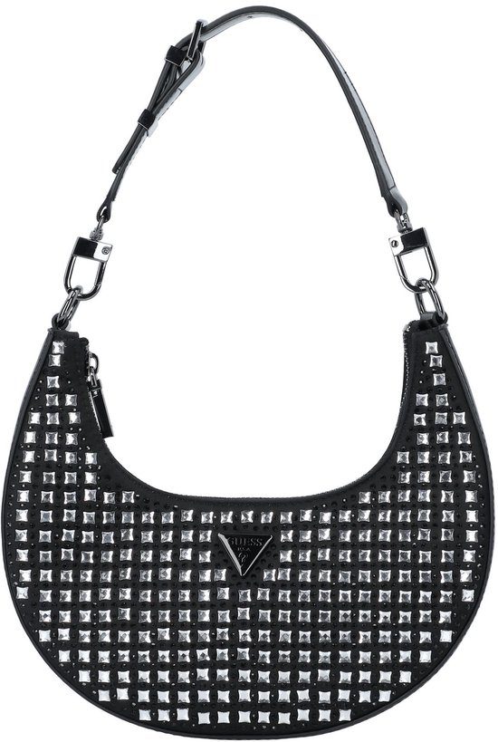 GUESS Schoudertas Avondtas Lua Mini Hobo Black Zwart | bol