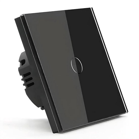 Touch Light Switch Glass Socket Wall Light Switch 110V-240V AC Tempered ...