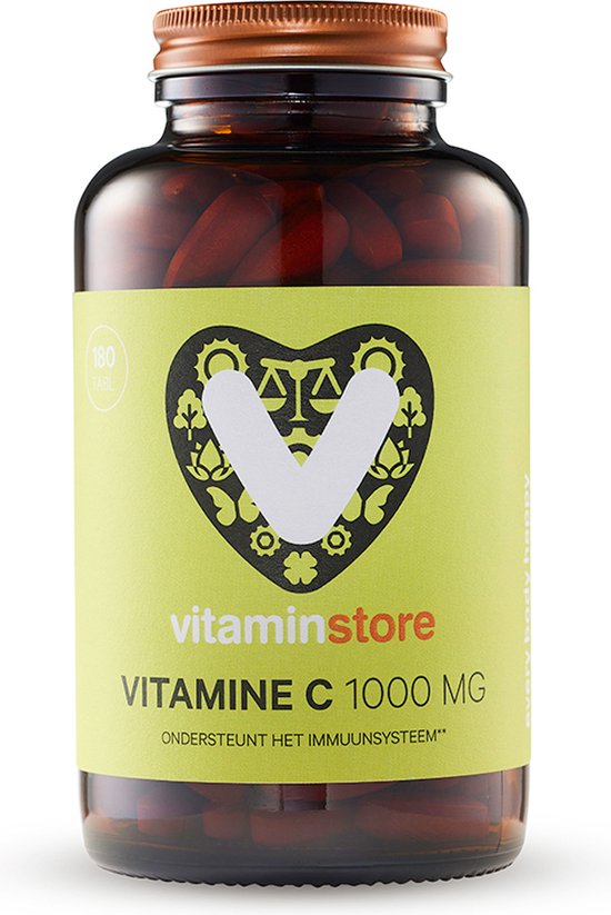 Vitaminstore - Vitamine C1000 mg - 180 tabletten | bol
