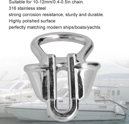 Stainless Steel Anchor Chain Lock for 10-12mm Chain - Marine Hardware ...