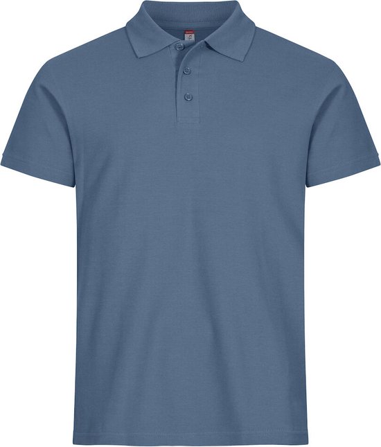 Clique Basic Polo 028230 - Staalblauw - 3XL | bol
