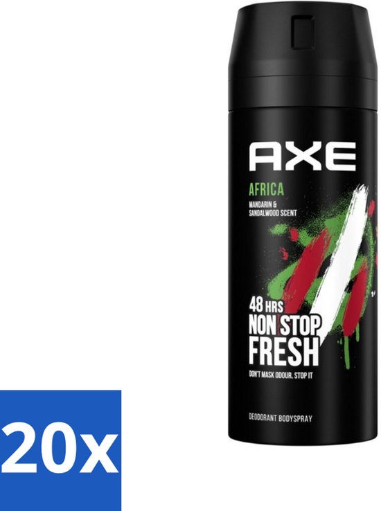 Axe - Deodorant Bodyspray - 48hrs Non Stop Fresh - Africa - Mandarin ...