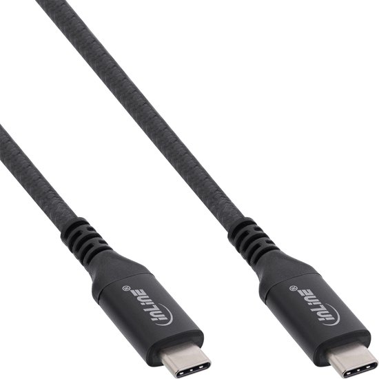 USB-C Kabel - USB 4 Gen 3x2 - 0,5 meter - Zwart | bol