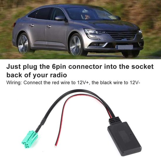 6-Pin Stereo Bluetooth Module Auto Input Kabel Adapter - Geschikt voor ...