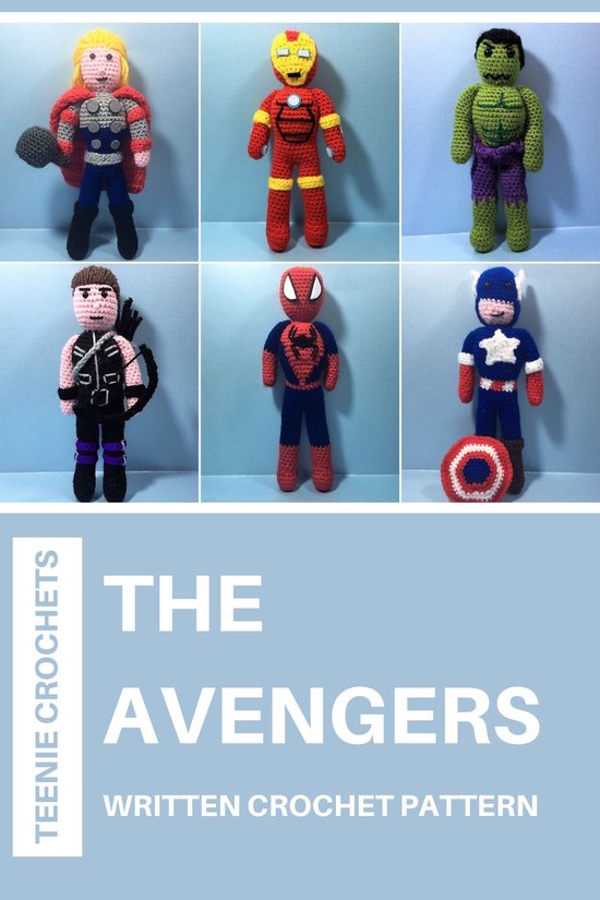 The Avengers - Written Crochet Patterns (ebook), Teenie Crochets ...