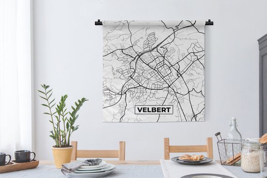 Wandkleed - Wanddoek - Velbert - Kaart - Plattegrond - Stadskaart ...