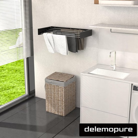 Droogrek voor aan de wand, uittrekbaar 80 cm, van hangwasdroger in ...