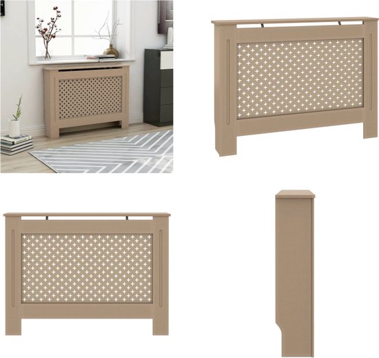 vidaXL Radiatorombouw 112x19x81 cm MDF - Radiatorombouw ...