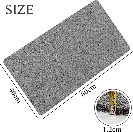 Antislip douchemat - Wasbare badmat - Sneldrogend PVC - 40x60 cm | bol