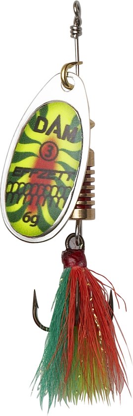 St dressed spinner 3 gr S fire Shark - Kunstaas spinner voor baars | bol
