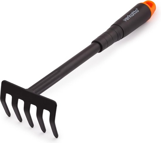 Stalen bloemenhark met 5 tanden voor tuinonderhoud - Kleine hark voor ...