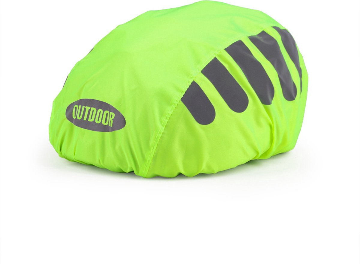 Reflecterende Muts voor Helm - Fietshelm Regenhoes - Waterdicht - Geel ...