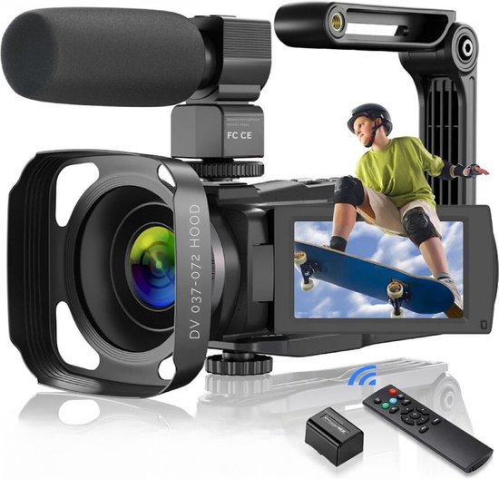 Vlog Camera Voor Beginners - Handycam Met Nachtzicht - Camcorder 16x ...