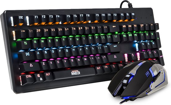 RAIDER MECH PRO Gaming Combo - Muis & Toetsenbord - RGB LED | bol