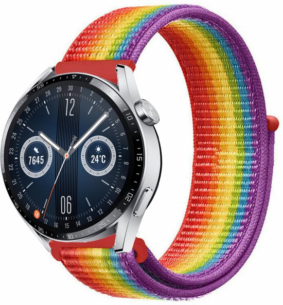Strap-it Nylon smartwatch bandje - geschikt voor Huawei Watch GT / GT 2 ...