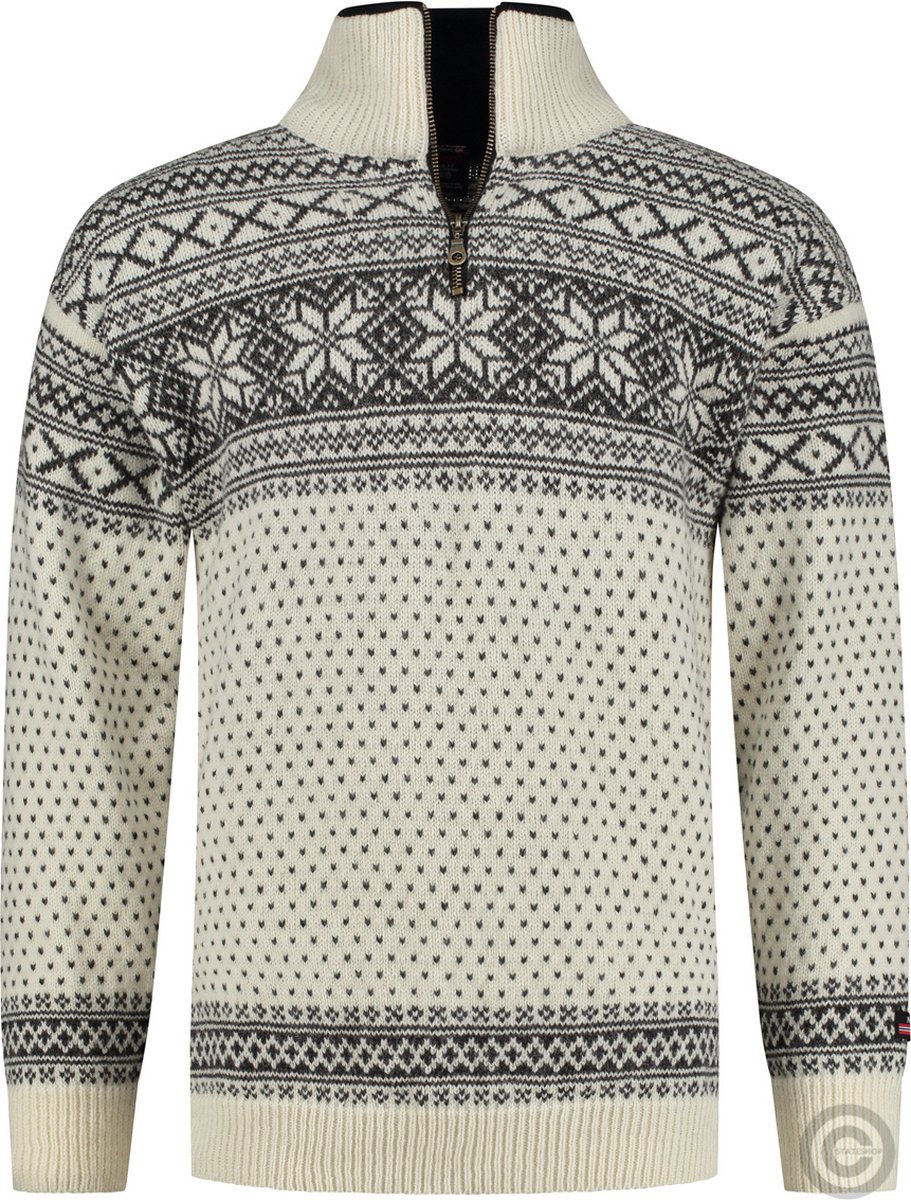 Trui van 100% pure nieuwe Noorse wol, ecru | bol.com