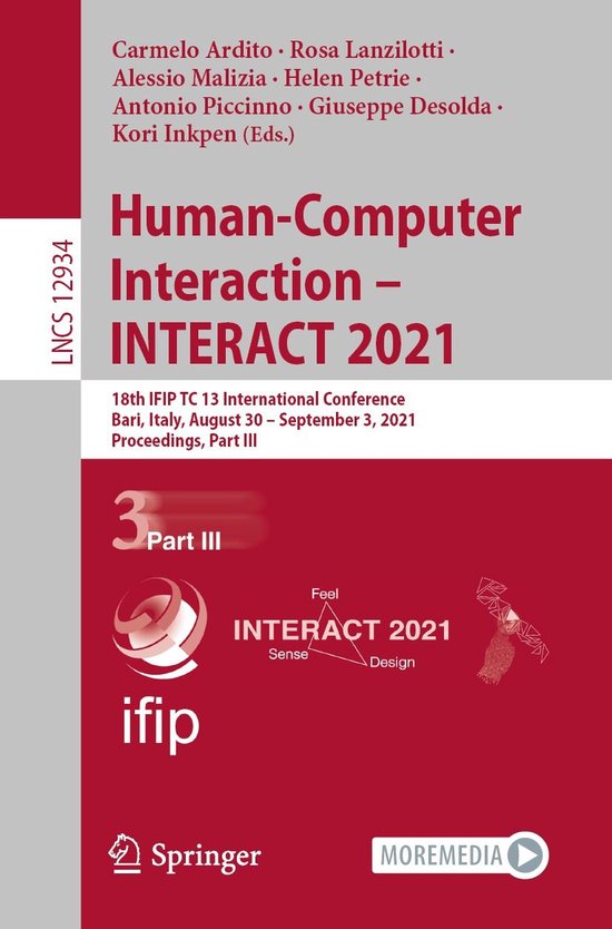 Lecture Notes in Computer Science 12934 - Human-Computer Interaction ...