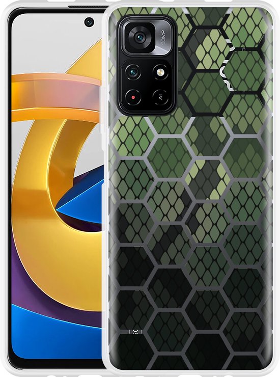 Poco M4 Pro 5G Hoesje Snakeskin Honeycomb | bol.com