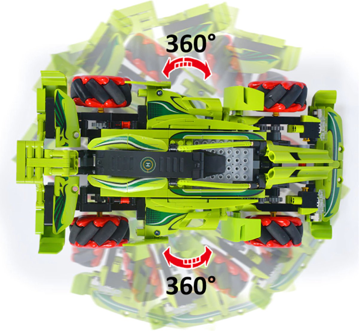 Bestuurbare Auto Groen - Bouwpakket - Speelgoed Auto - Groot RC ...