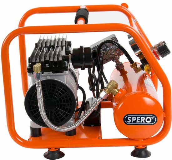 Compressor - 9Bar - 155 Ltr/min - Low noise - 50dB - 4Liter tank ...