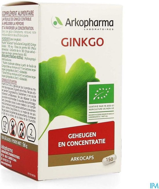 Arkopharma - Ginkgo Bio pour Améliorer la Mémoire et la Concentration ...