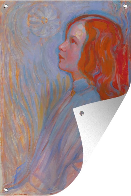 Décoration murale Dévotion - Piet Mondrian - 120x180 cm - Poster jardin ...