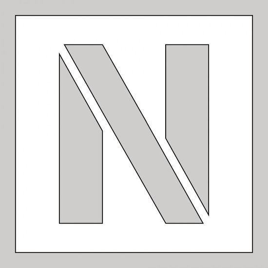 Sjabloon letter N 500 x 500 mm | bol.com