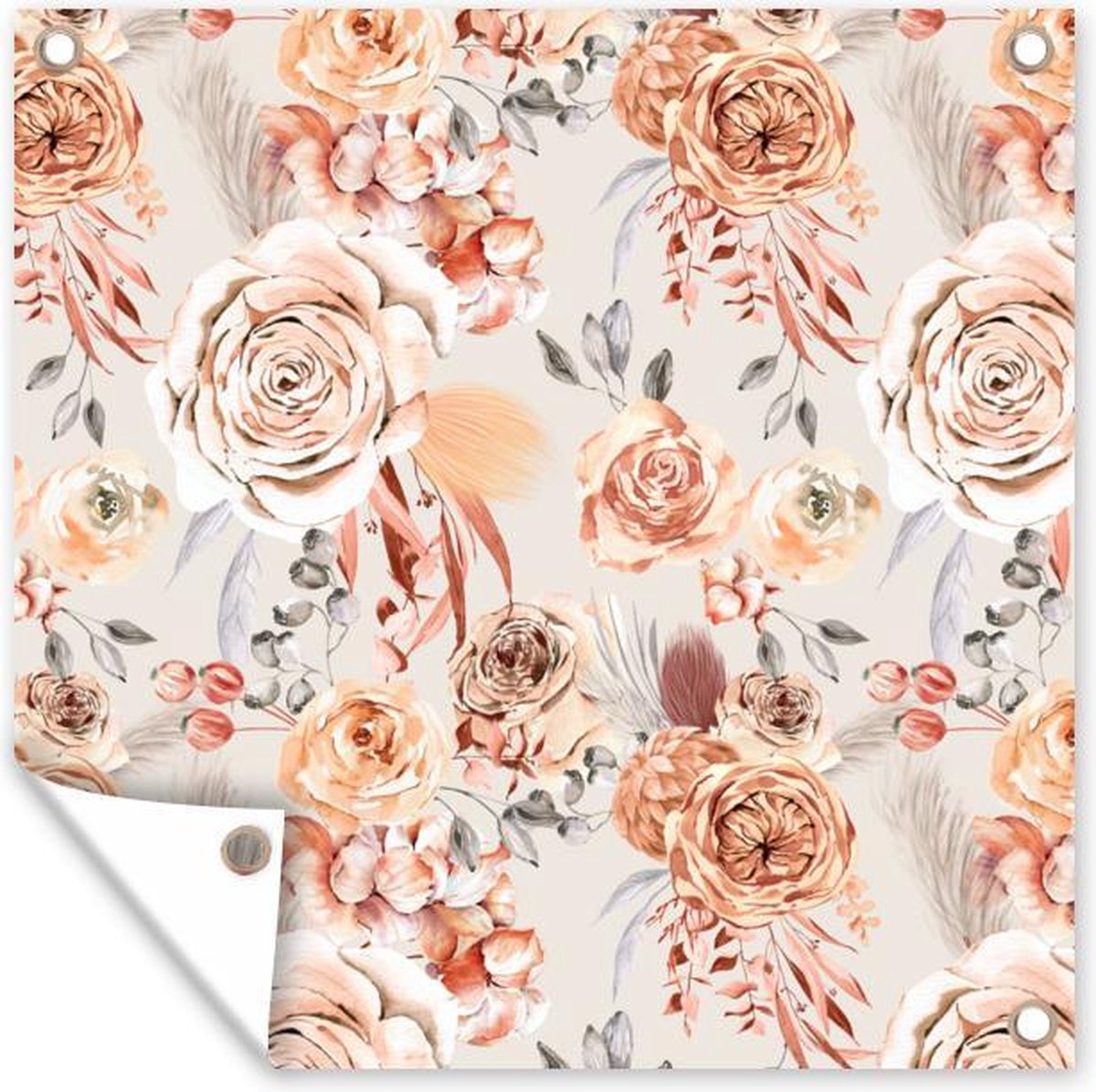 Posters de jardin Roses - Goud - Chic - 50x50 cm - Toile de jardin ...
