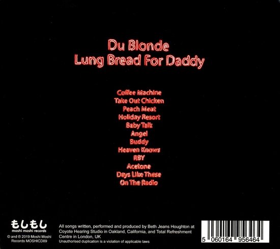 Du Blonde - Lung Bread For Daddy (CD), Du Blonde | Muziek | bol