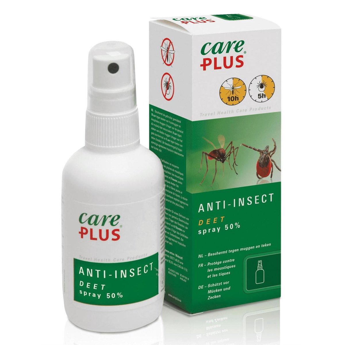 Care Plus Anti-Insect Deet 50% Spray - Muggenspray - 60ml | bol.com