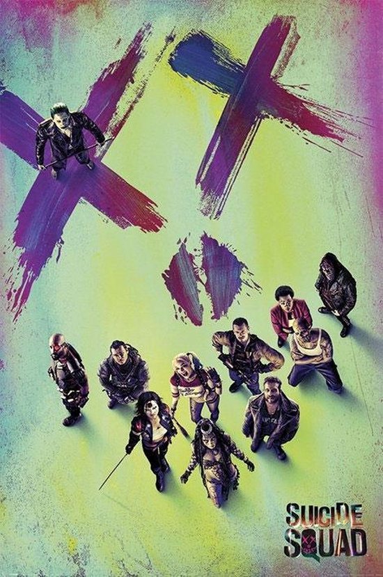 Pyramid Poster - Suicide Squad Face (maxi Poster) - Groen | bol