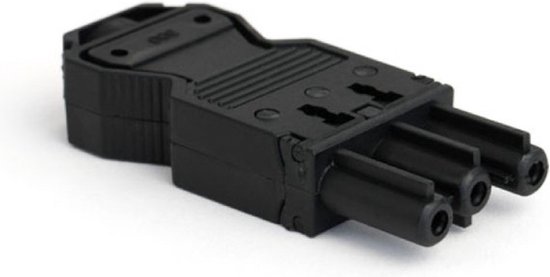 Wieland GST18-3 Connector - Vrouwelijk - Zwart - 250V - 20A | bol