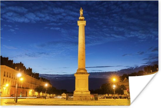 Poster Franse architectuur in de Franse stad Nantes - 30x20 cm | bol.com