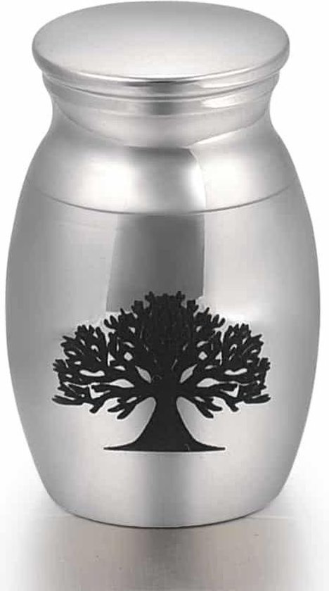 Mini urn rvs tree of life zilver | bol.com