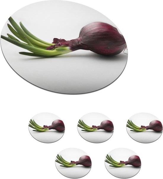 Onderzetters voor glazen - Groene stengel ontspringt uit de bloeiende ...