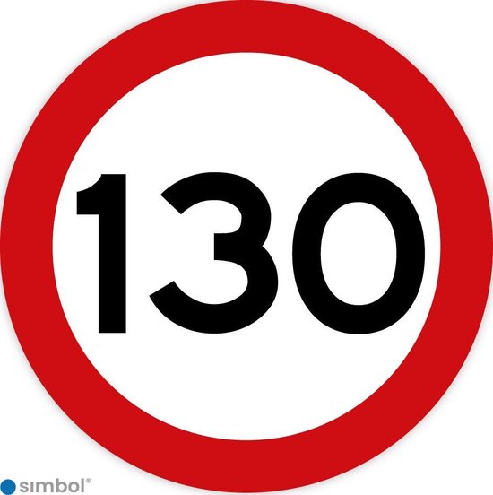 Simbol - Stickers 130 km - Maximaal 130 km/u - Duurzame Kwaliteit ...