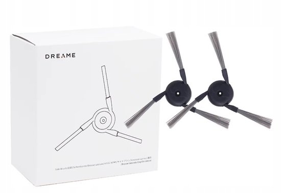 2x Originele Zijborstel Dreame X40 X50 L40 MOVA P10 P50 BOX | bol